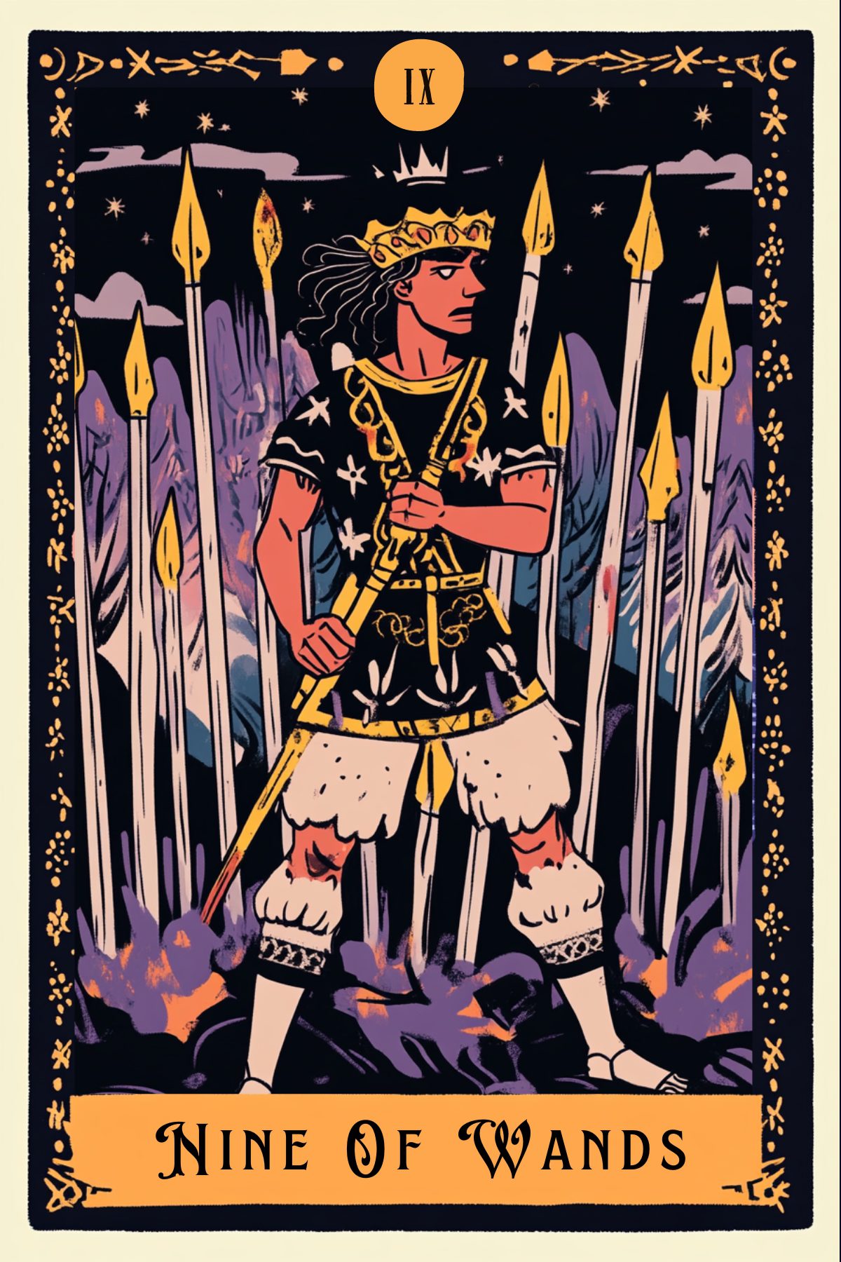 The Nine Of Wands Tarot Meaning: Upright & Reversed